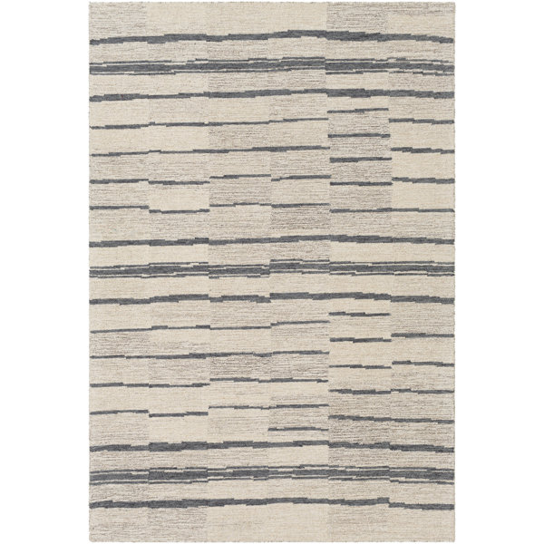 Wade Logan® Carlean Hand Tufted Wool Striped Rug & Reviews | Wayfair