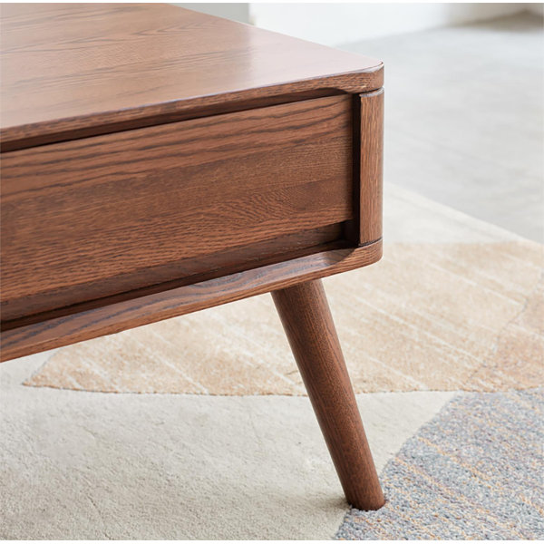 Corrigan Studio® Elevating Center Table Low Table 100% Solid Oak Wood ...