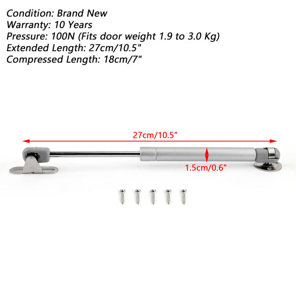 Artudatech 100N Hydraulic Gas Spring Lift Support Strut Hinge | Wayfair