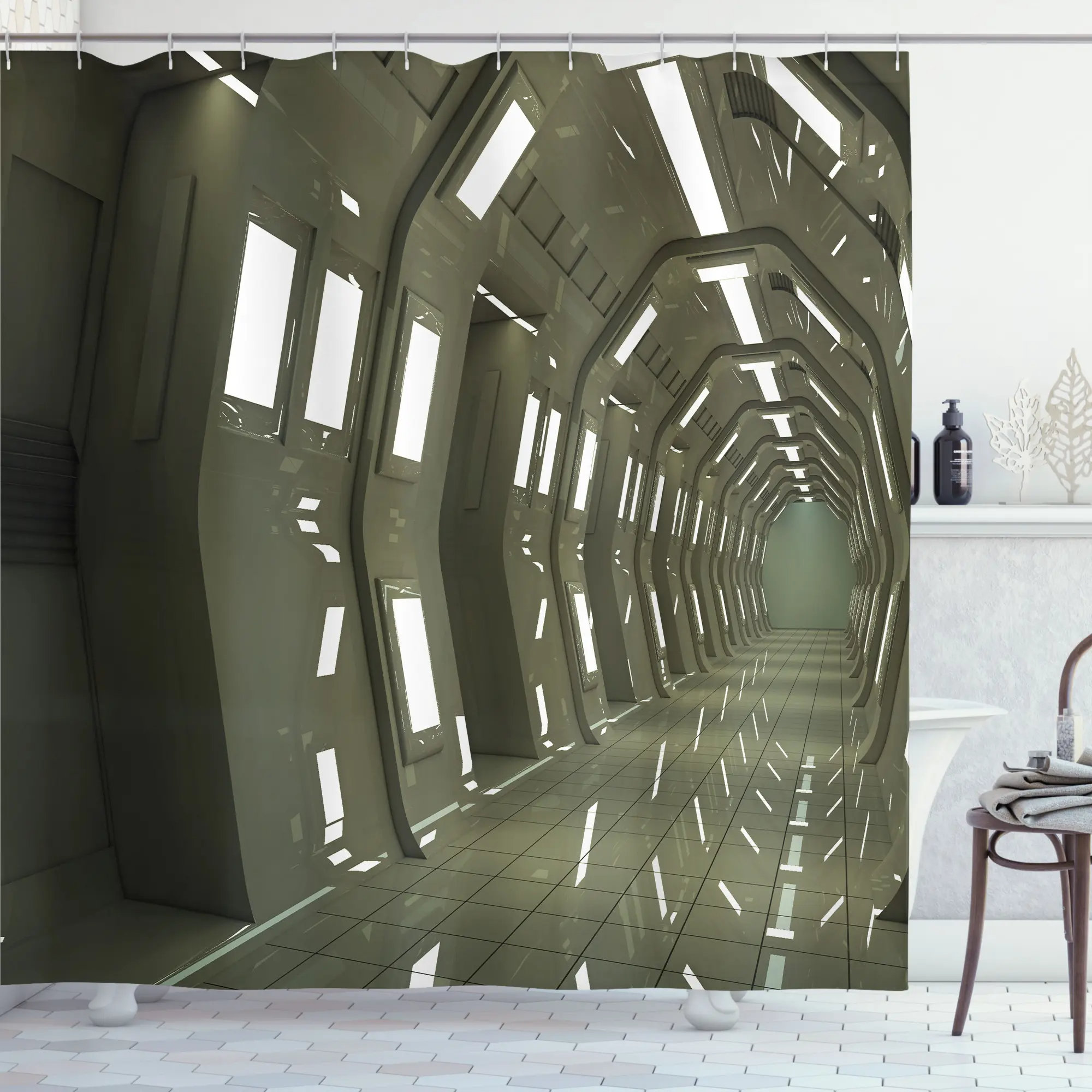 East Urban Home Enye Outer Space House Sci-Fi Environment Bright ...