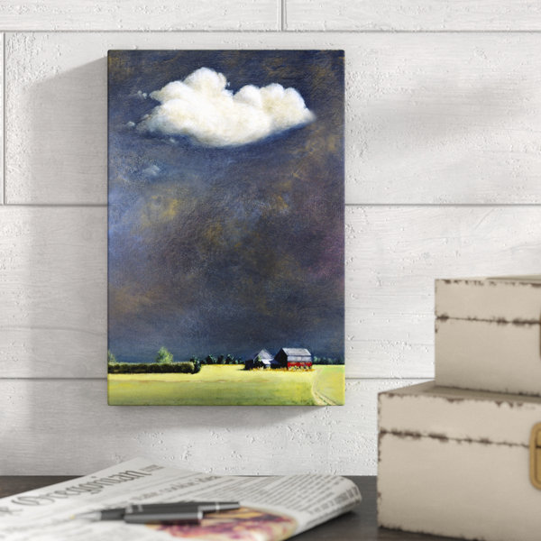 Blue Elephant Four Corners by Steven Romm - Wrapped Canvas Painting ...