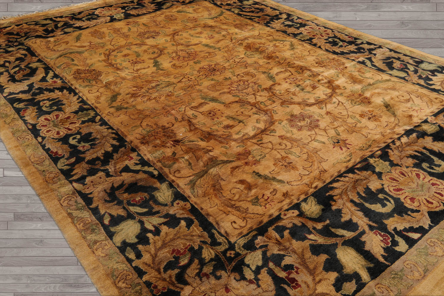 Oriental Rug of Houston One-of-a-Kind Rectangle 8'10'' x 12'1'' Wool ...