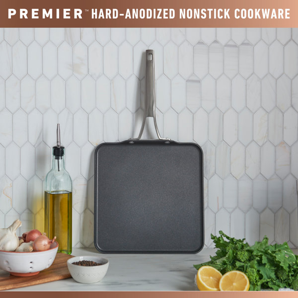 Calphalon Premier Hard-Anodized Nonstick 11-Inch Square Griddle Pan ...