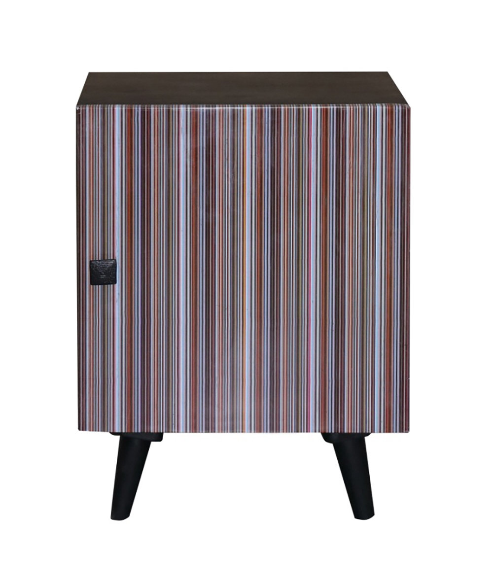 George Oliver Loammi Nightstand in Black/Pink | Wayfair