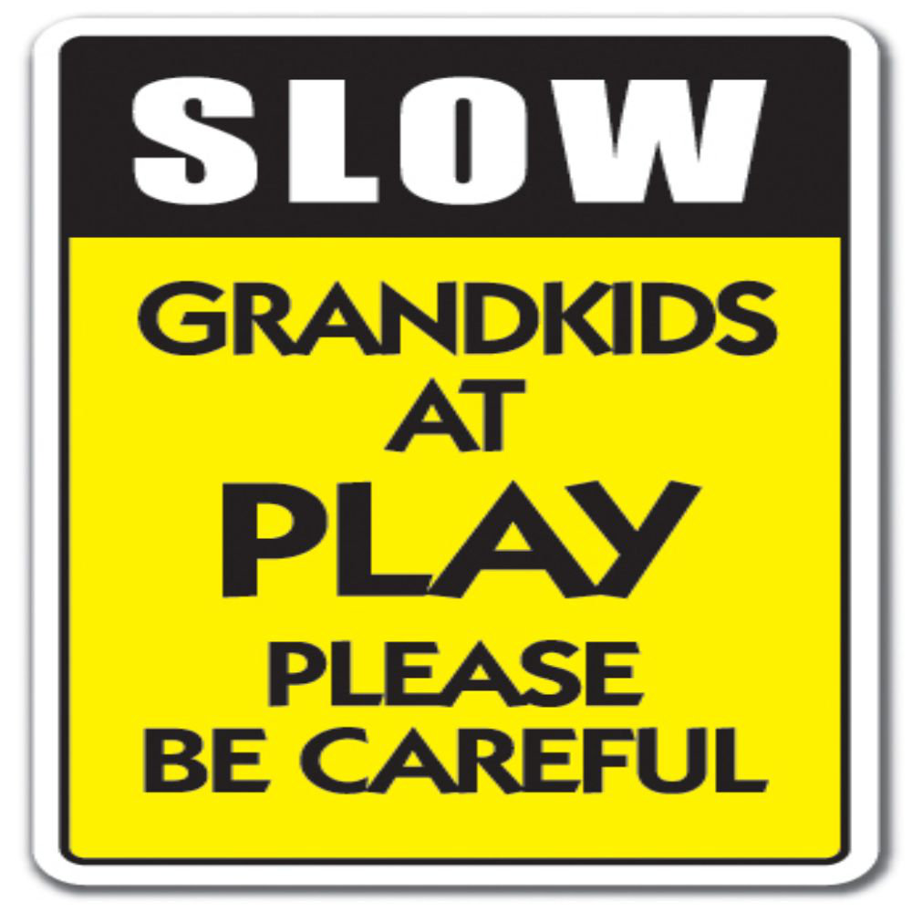 SignMission Slow Grandkids at Play Sign Children Kids Speed Limit ...