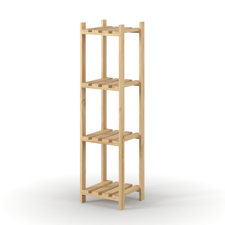 17 Stories 29cm W Solid Wood Shelving Unit | Wayfair.co.uk