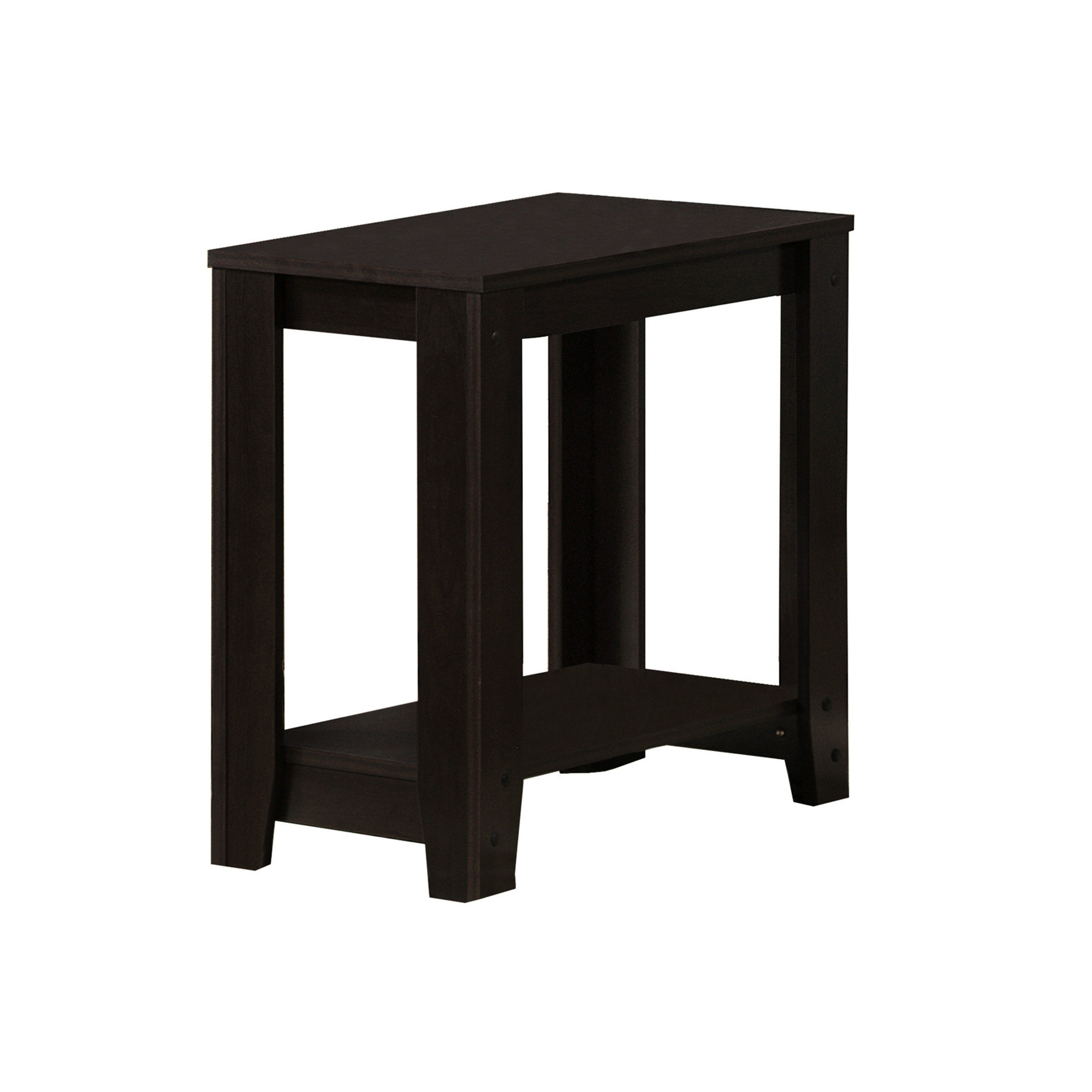 Latitude Run® Dark Brown Laminate End Table, Two - Tier For Lamp Or ...