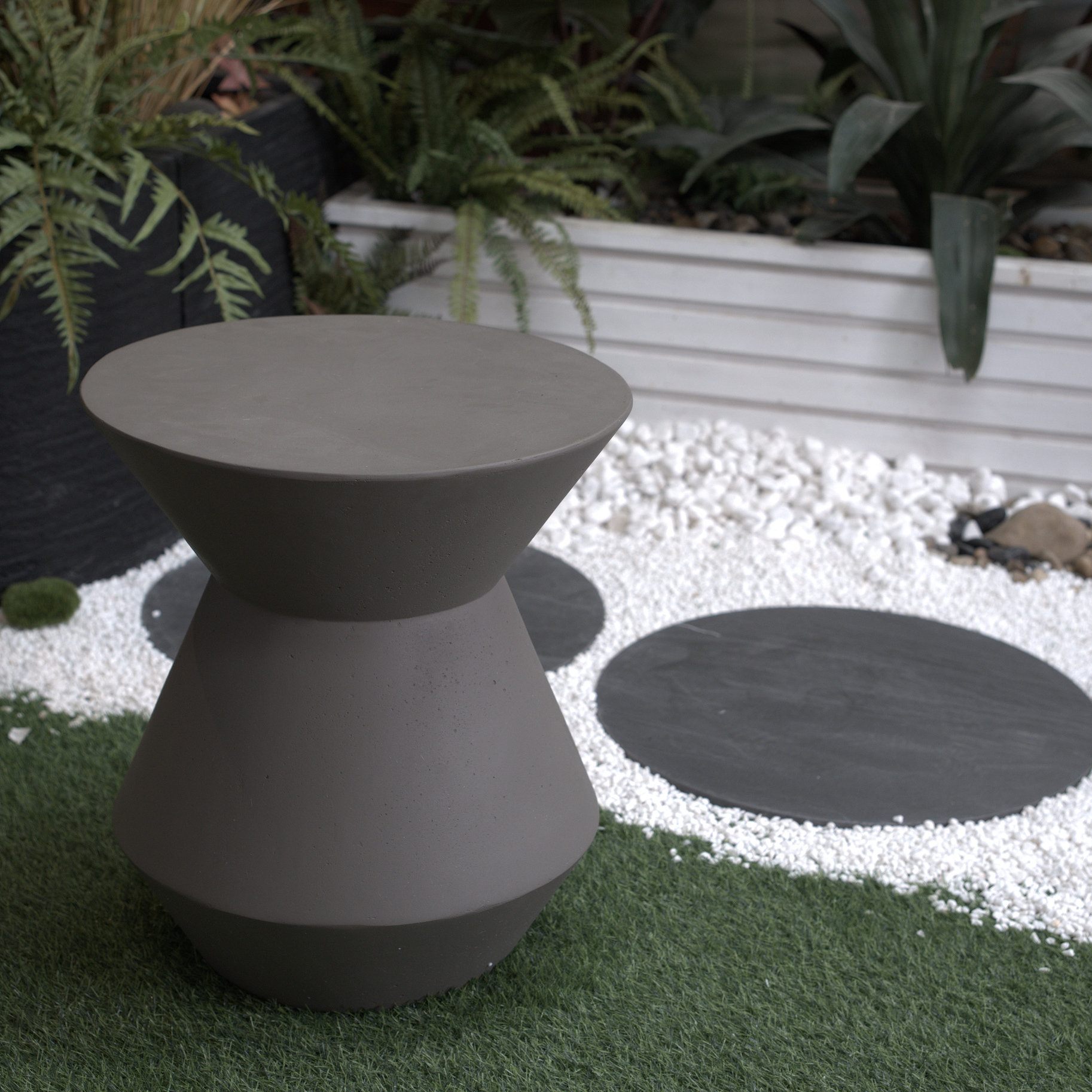 Latitude Run® Modern Design Garden Stool - 18.1" H Faux Accent Table ...