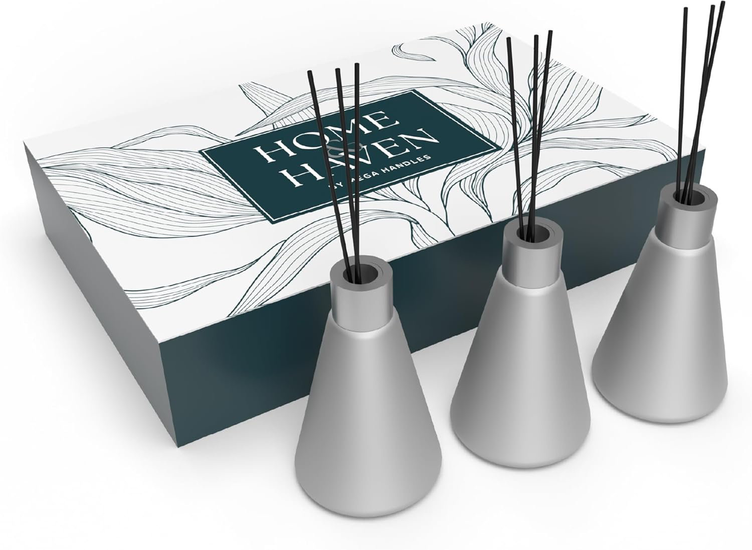 Latitude Run® 3 Pack Reed Diffuser for Long Lasting Freshness At Home ...