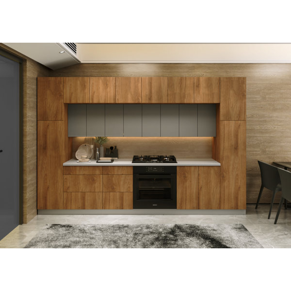 WALLKITCHENS FK-LUXE 96" H x 143" W x 24" D Medium Density Fiberboard ...
