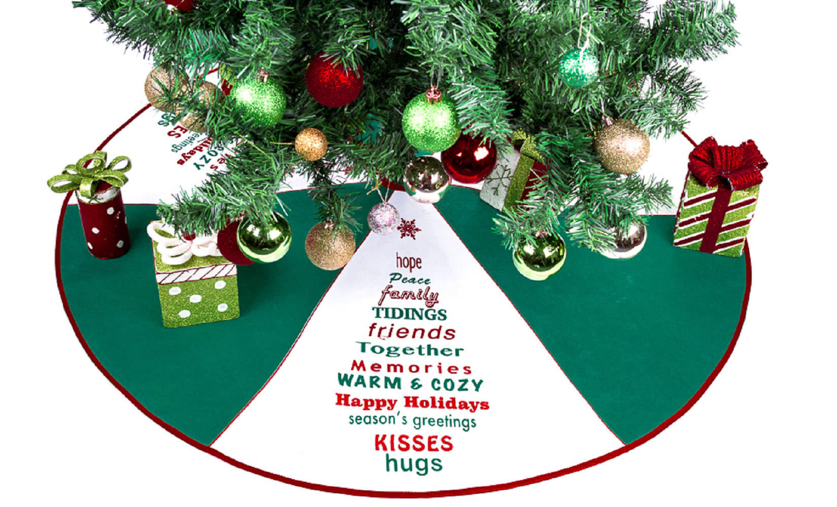 Lexi Home The Holiday Aisle Greeting Tree Skirt | Wayfair Lexi Home The Holiday Aisle Greeting Tree Skirt | Wayfair