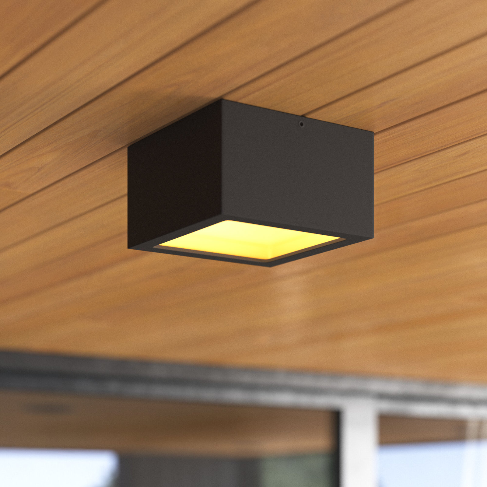 Hinkley Kube Andi-Mia LED Outdoor Flush Mount & Reviews | Wayfair