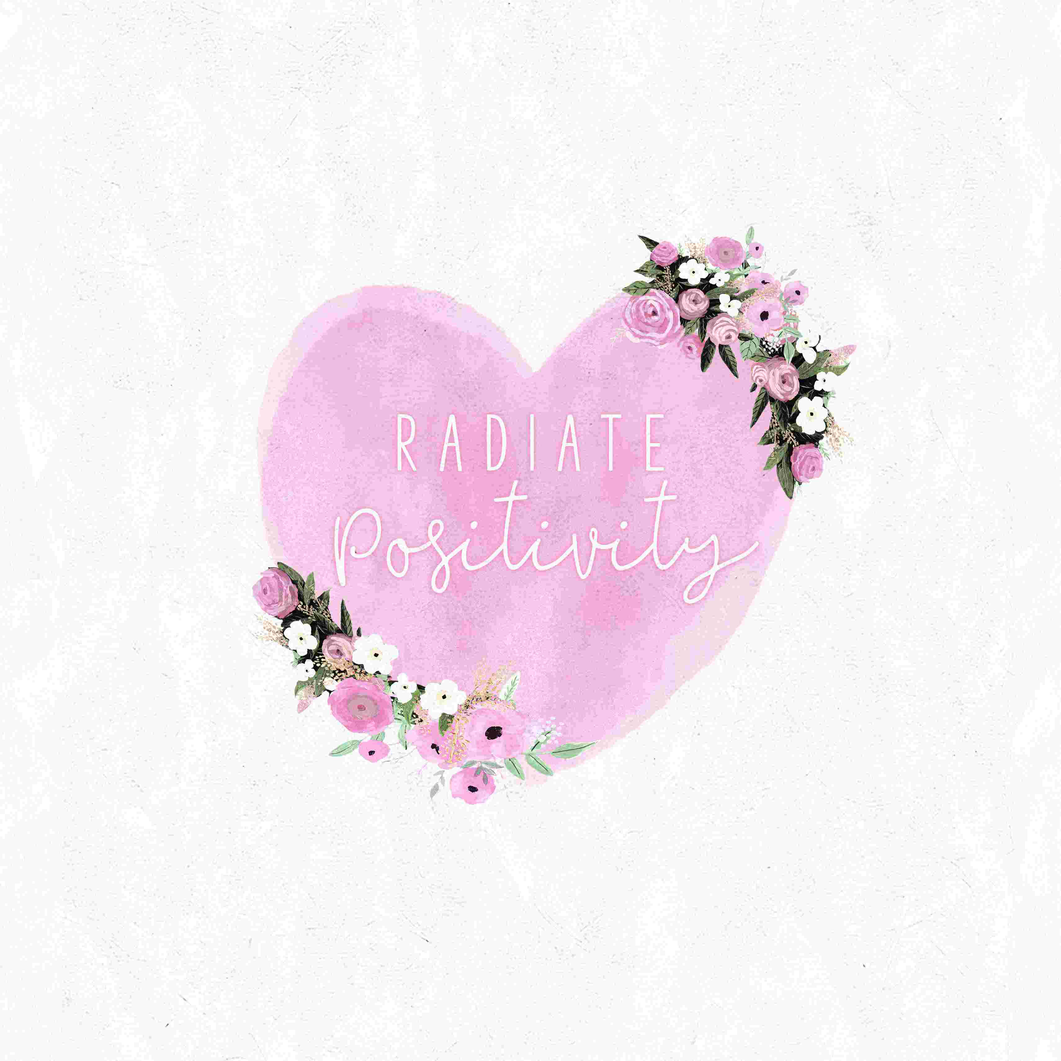 The Holiday Aisle® Radiate Positivity Pink Floral Heart - Wrapped ...