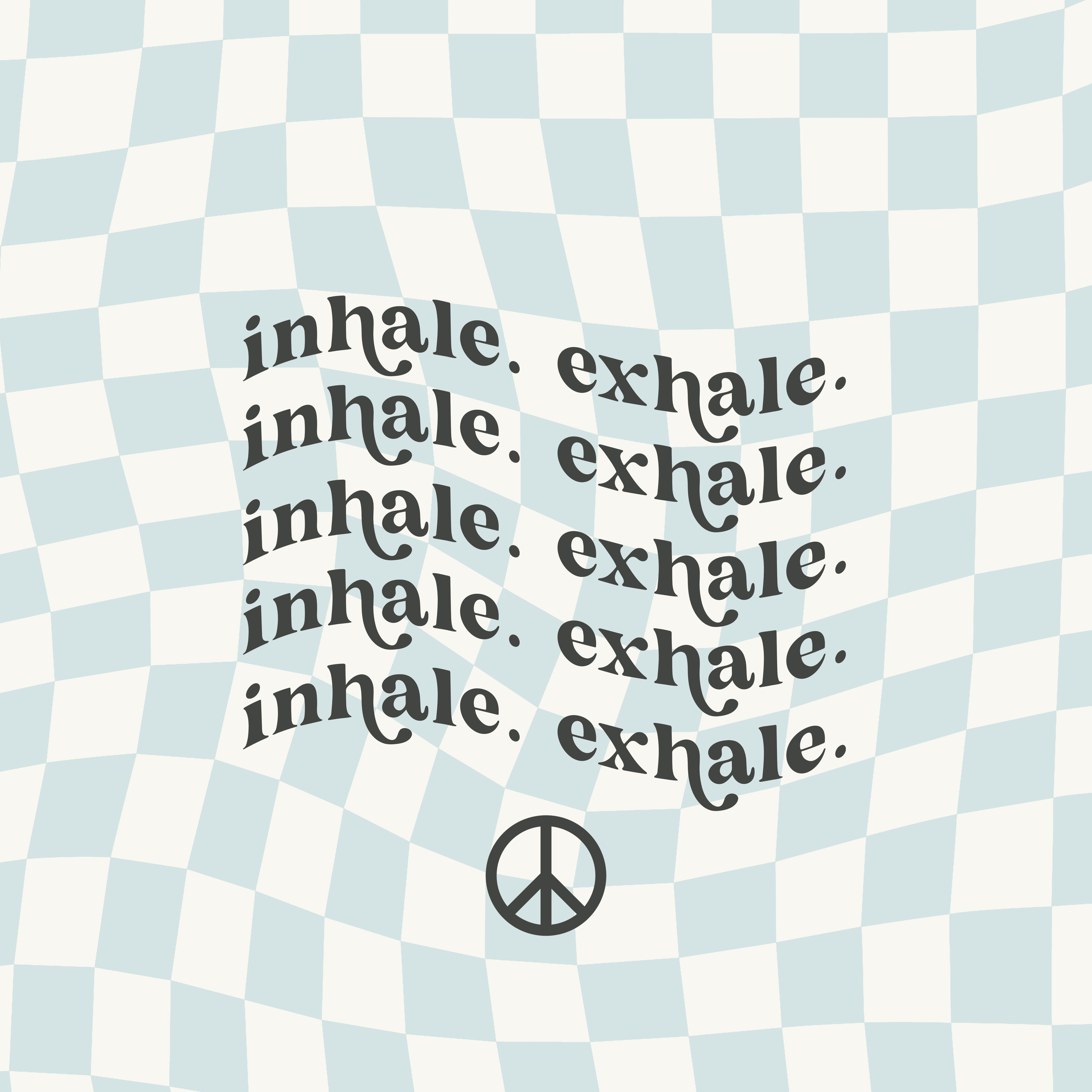 Trinx Wavy Words II Checkered by Wild Apple Portfolio - Print | Wayfair