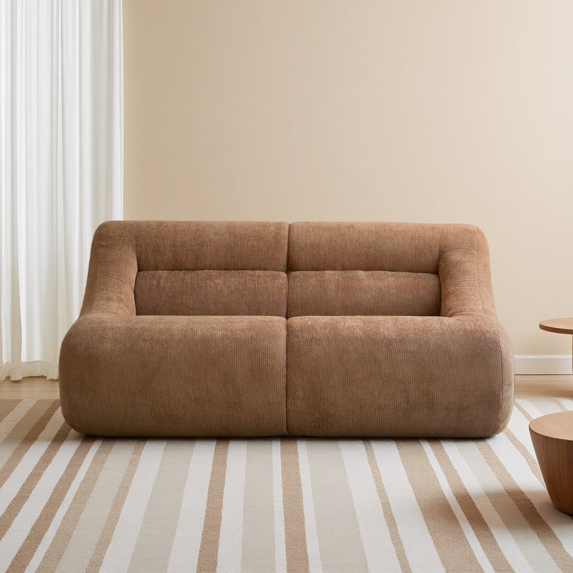 Latitude Run® Shoes Sofa-In-A-Box, Memory Foam 2-Seater Couch, No ...