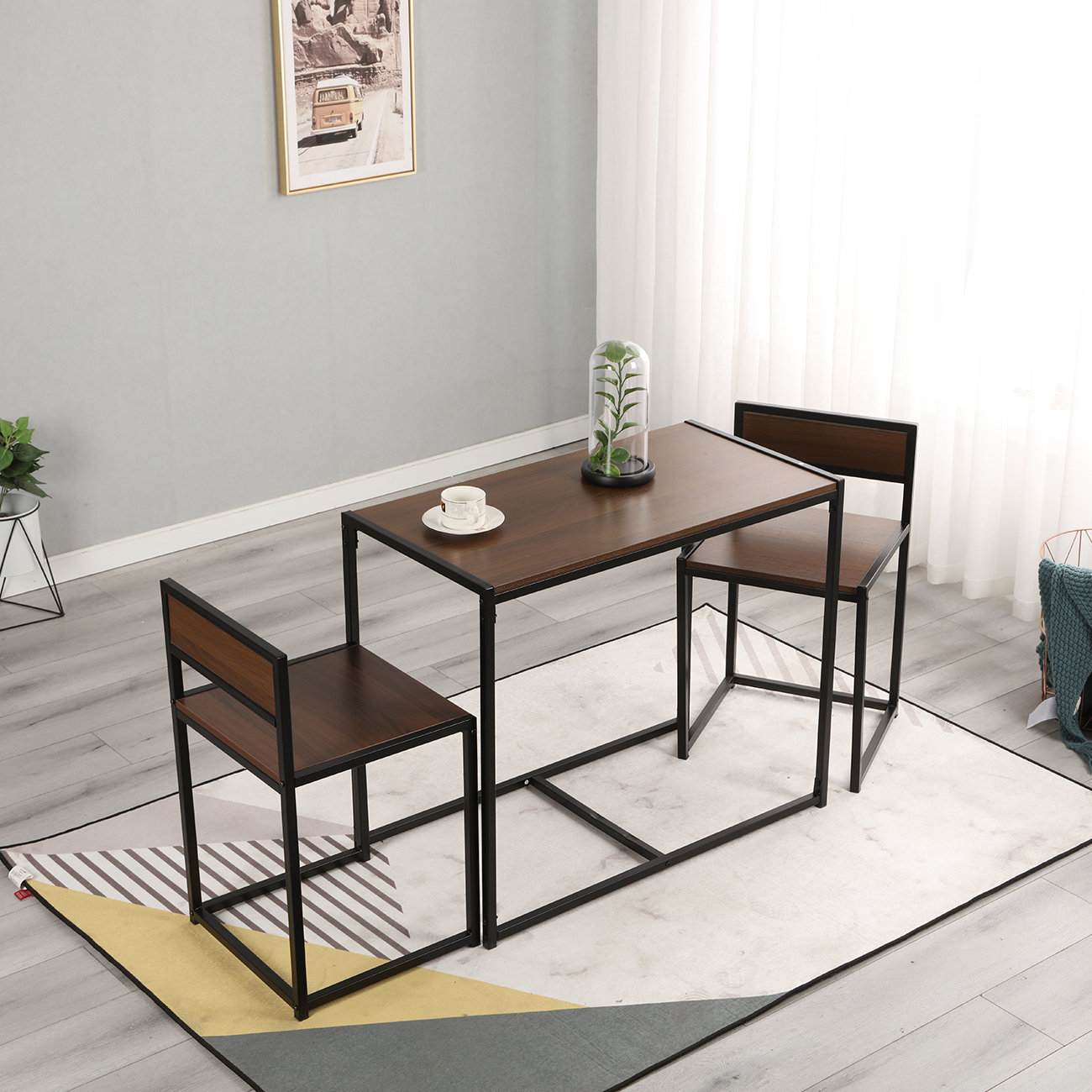 17 Stories 3 Piece Dining Set Kitchen Table Set Home Kitchen Breakfast ...