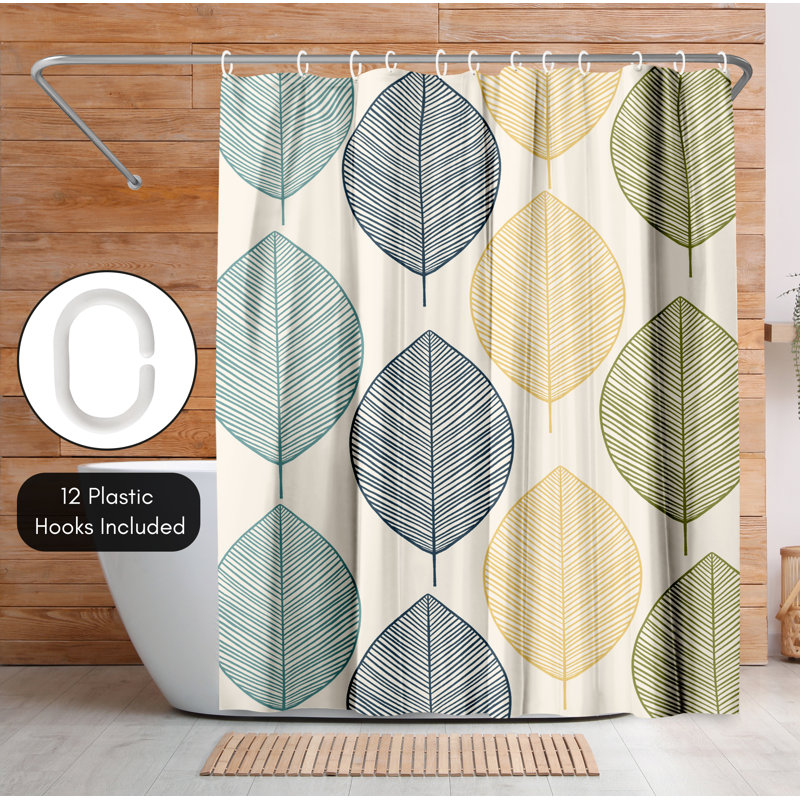 The Twillery Co.® Botanical Shower Curtain Leaves Multicolor by Lisa ...
