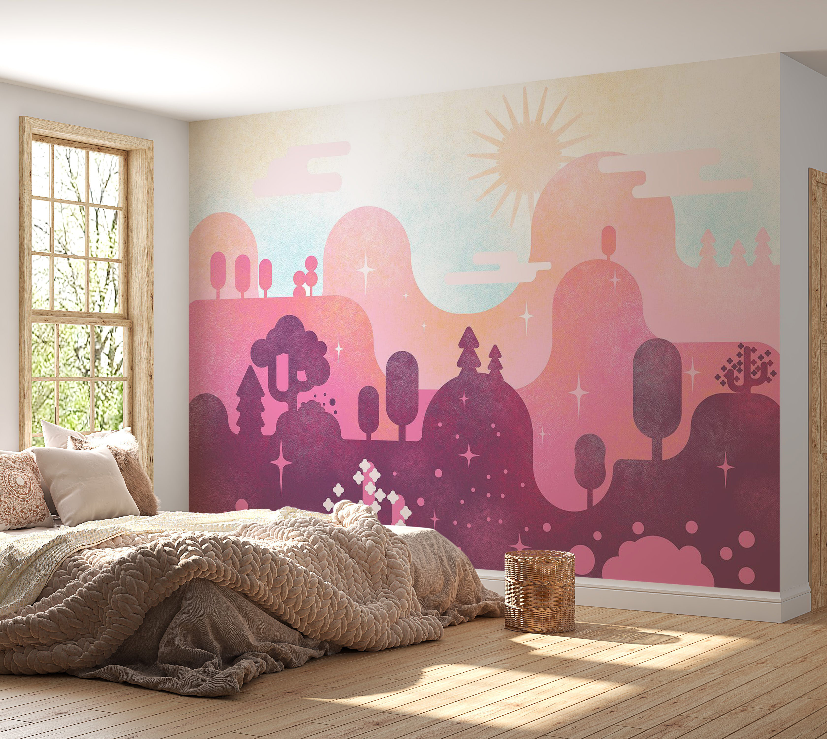 Red Barrel Studio® Peel & Stick Abstract Wall Mural - Candy Land | Wayfair