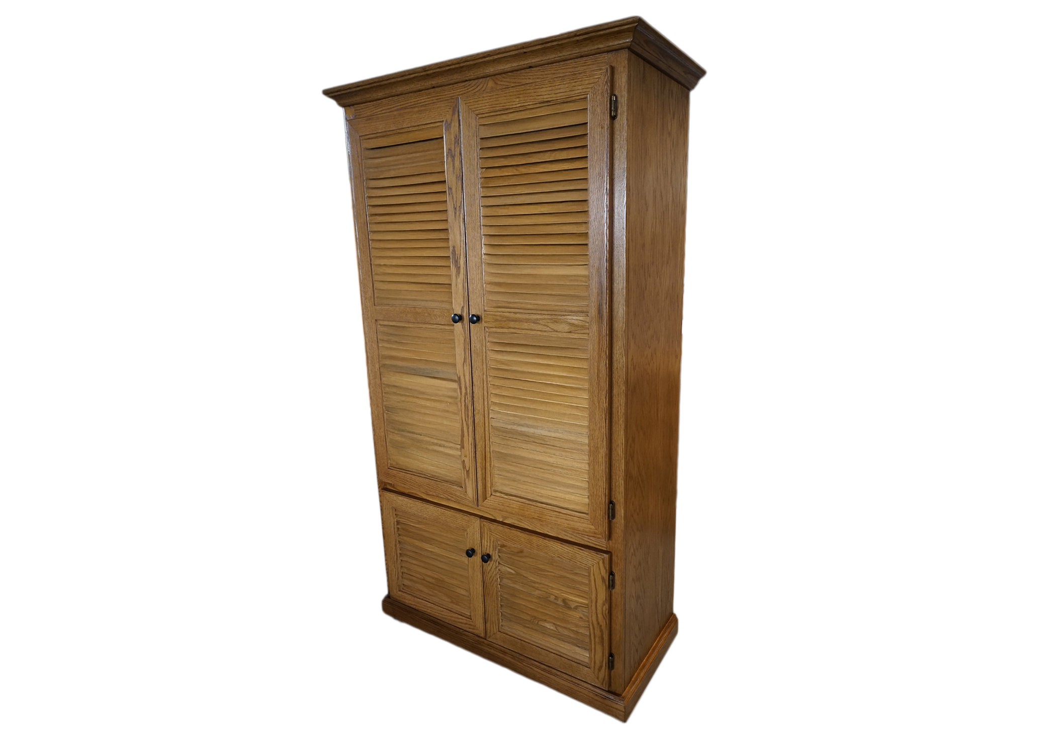Red Barrel Studio Traditional Oak Solid Wood Kitchen Pantry with ...