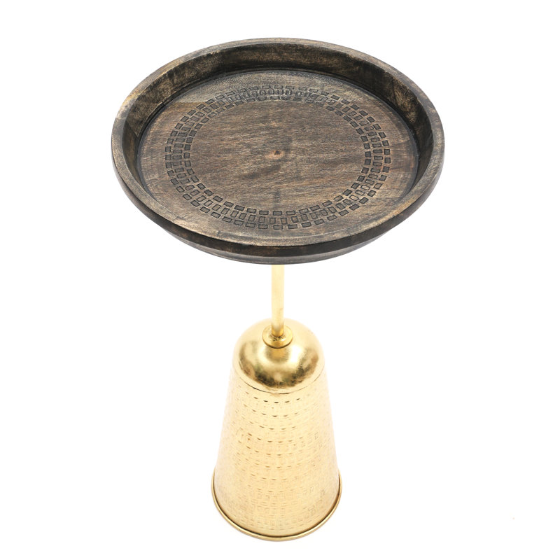 House of Hampton® Jenece Solid Wood Pedestal End Table | Wayfair