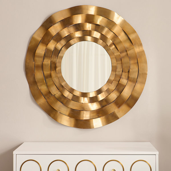 Multi Casa Mex Metal Framed Wall Mounted Accent in Gold | Wayfair.co.uk