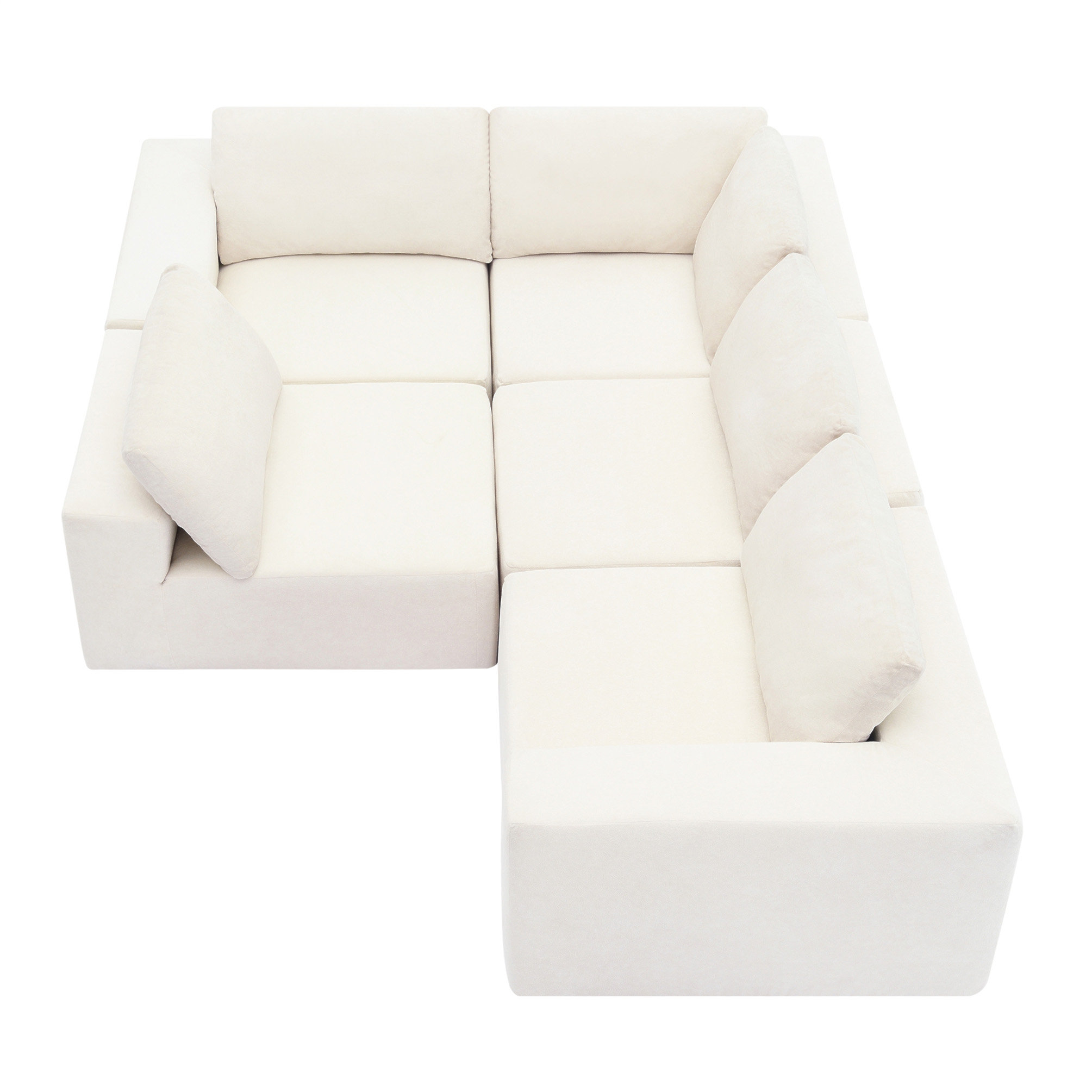 Wrought Studio™ 147"Modular Sectional Sofa With Wide Seat,No Assembly ...