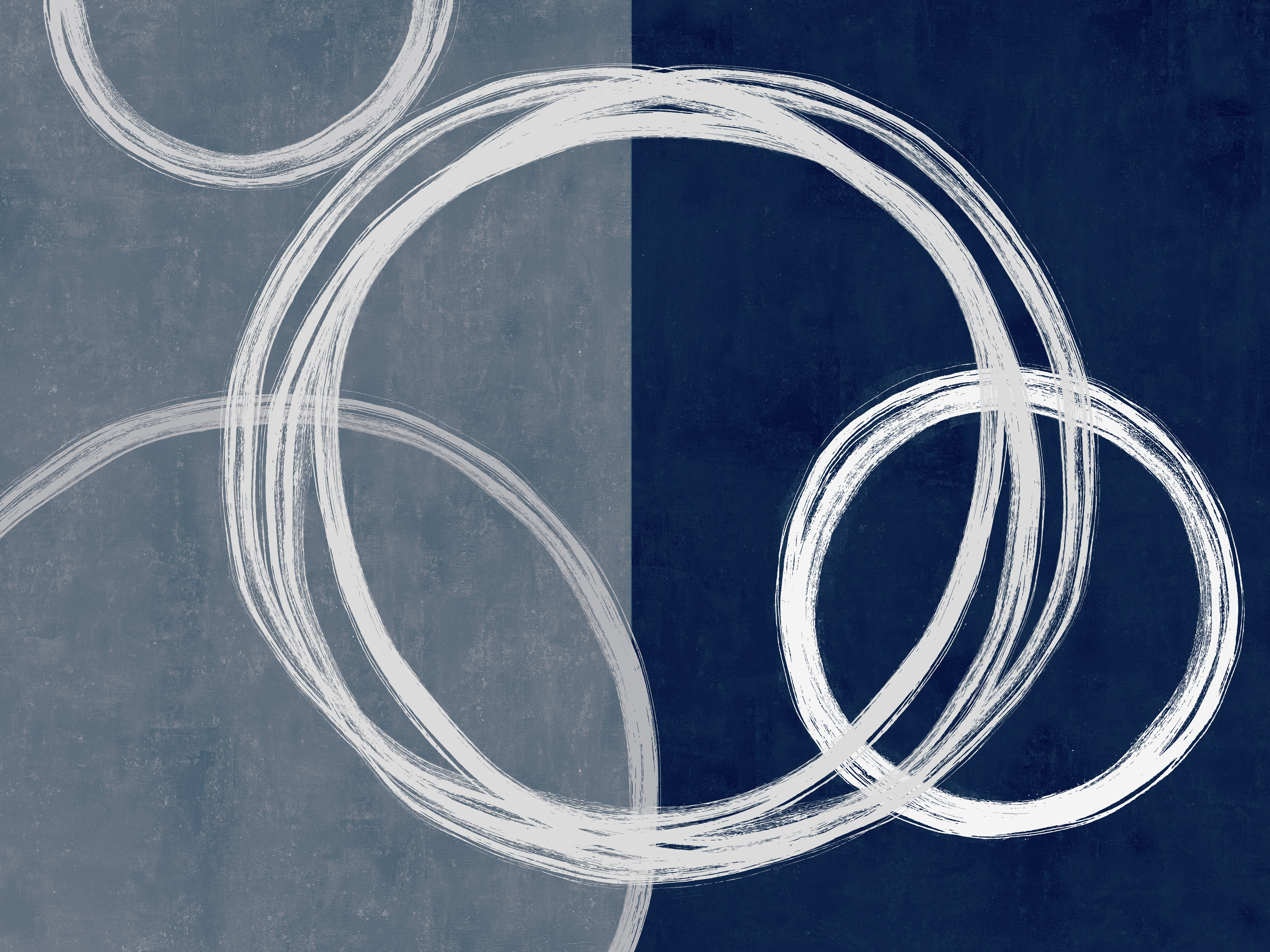 Wrought Studio™ Beunka Unity Blue II by Natalie Harris - Wrapped Canvas ...