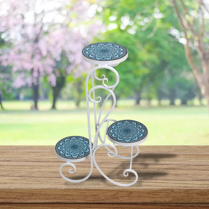 Canora Grey Floralee Mosaic Plant Stand | Wayfair