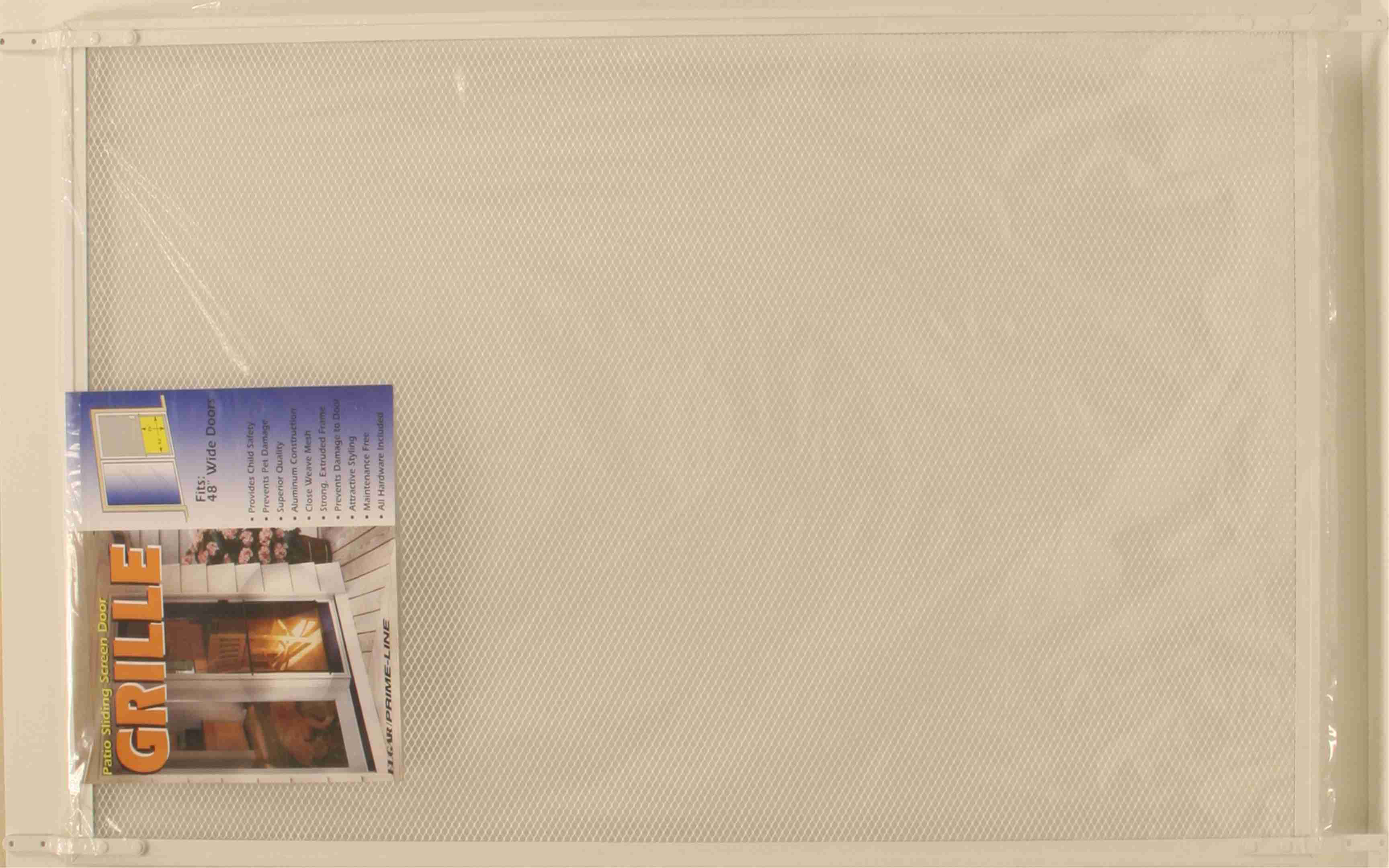 Prime-Line Patio Sliding Screen Door Grille, 48 in. x 26 in., Aluminum ...