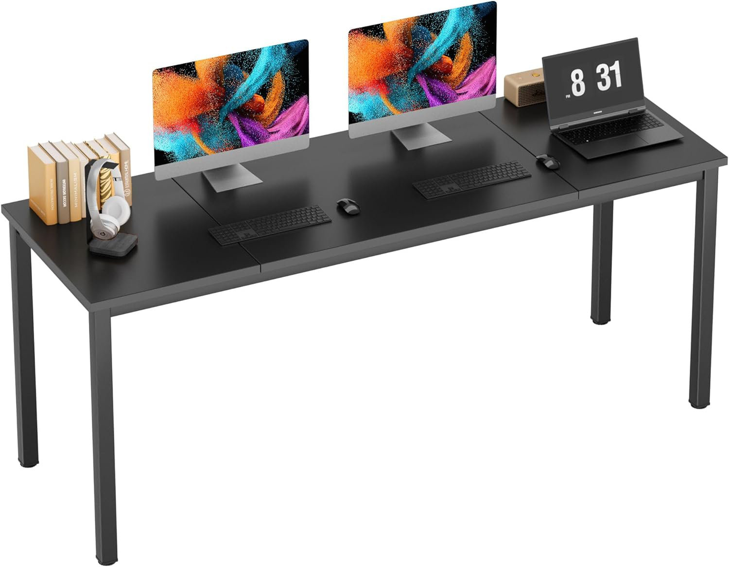 Hokku Designs Large Computer Desk For Home Office, Sturdy Conference ...