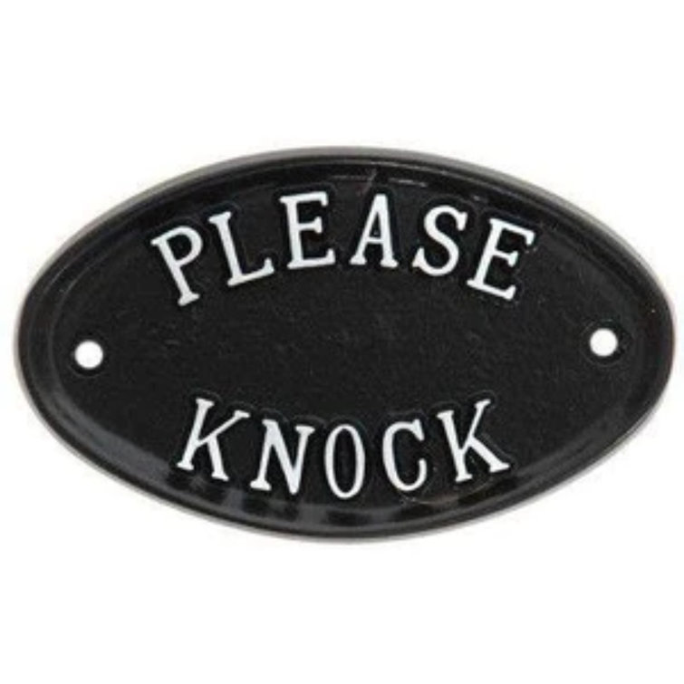 Maturi Please Knock Door Sign | Wayfair.co.uk