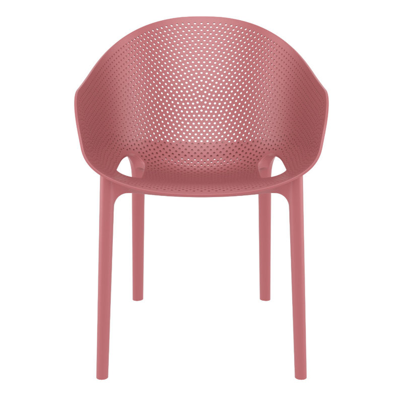 AllModern Farrah Outdoor Stacking Dining Armchair & Reviews | Wayfair