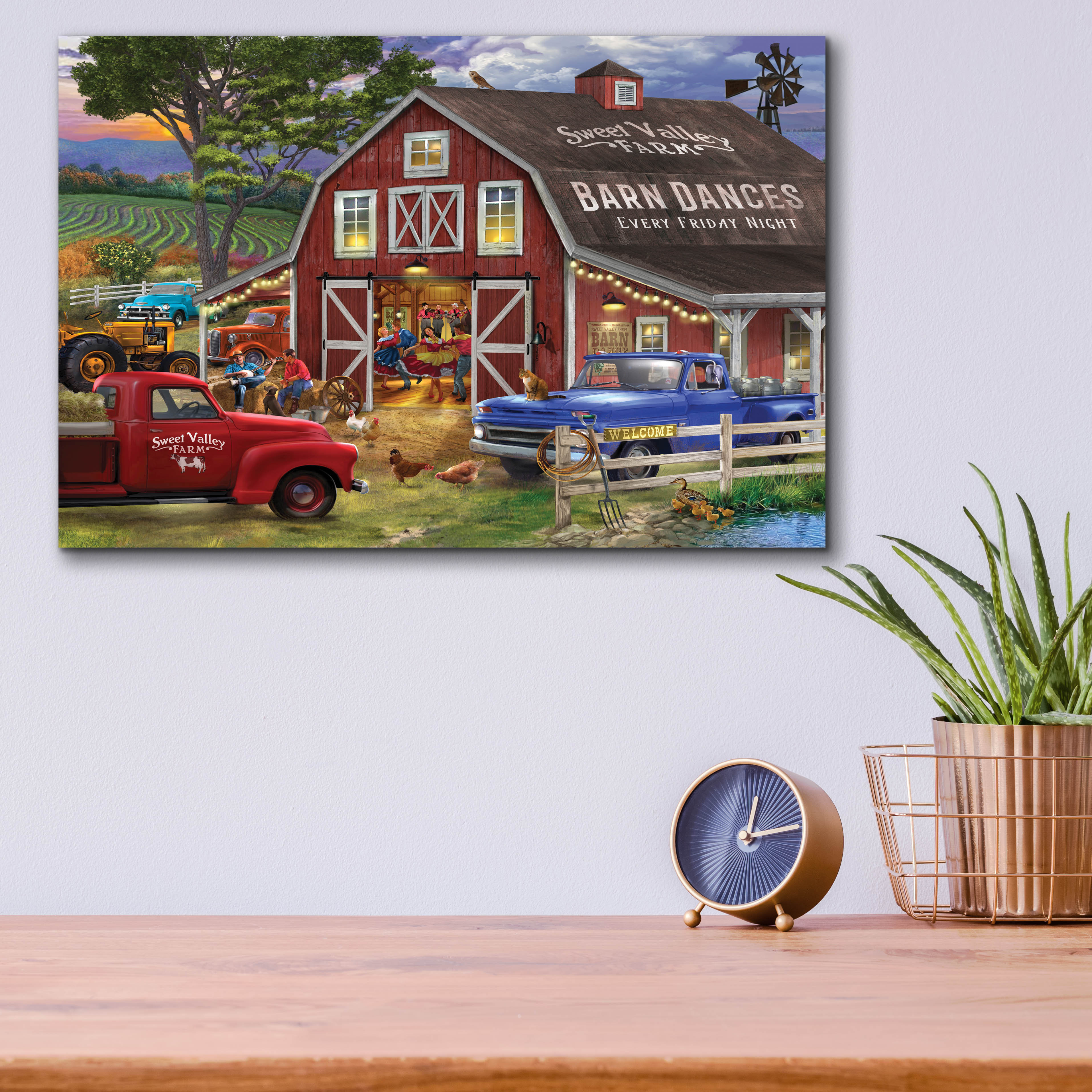 barn dance illustration