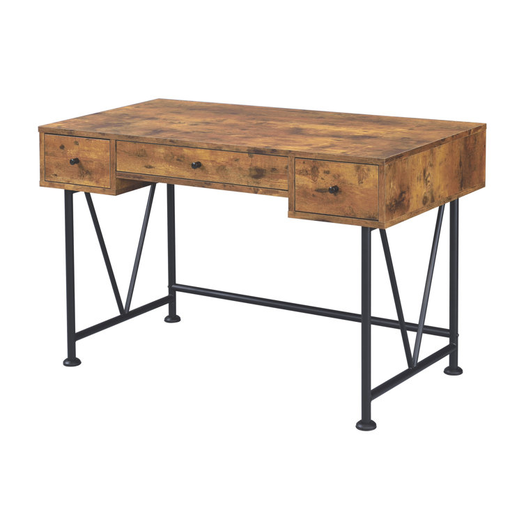17 Stories Metal Base Writing Desk | Wayfair