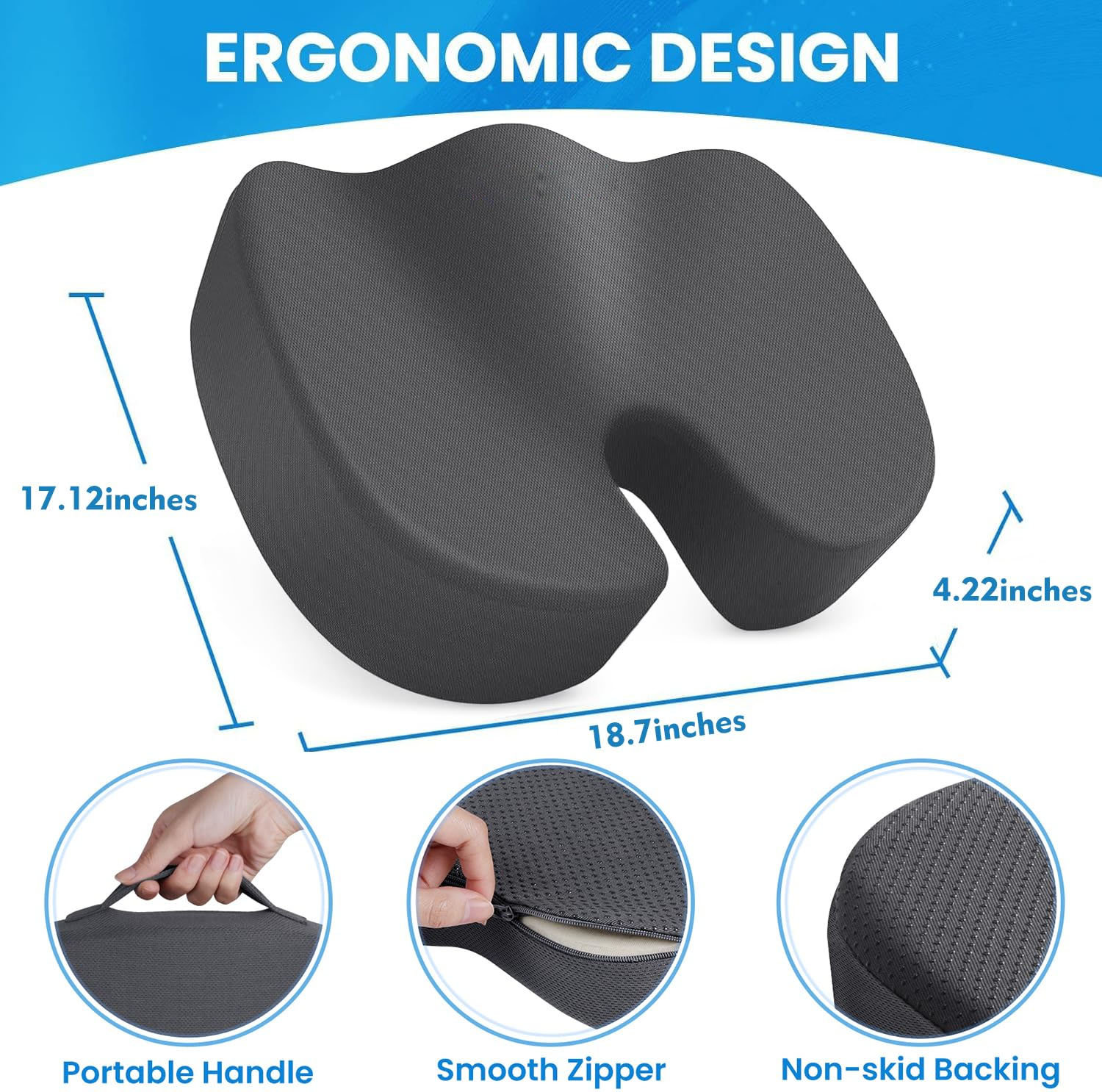 Stack man Seat Cushion, Office Chair Cushions, Car Seat Cushion, Non ...