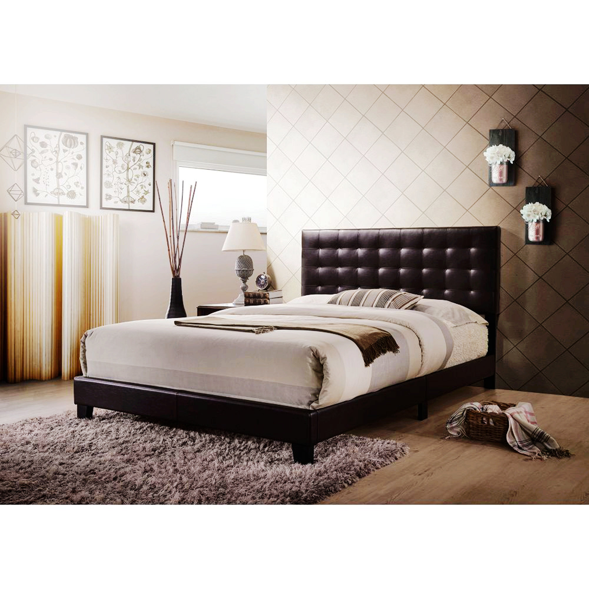 Red Barrel Studio® Sturdy Construction Bed PU Easy Installation | Wayfair