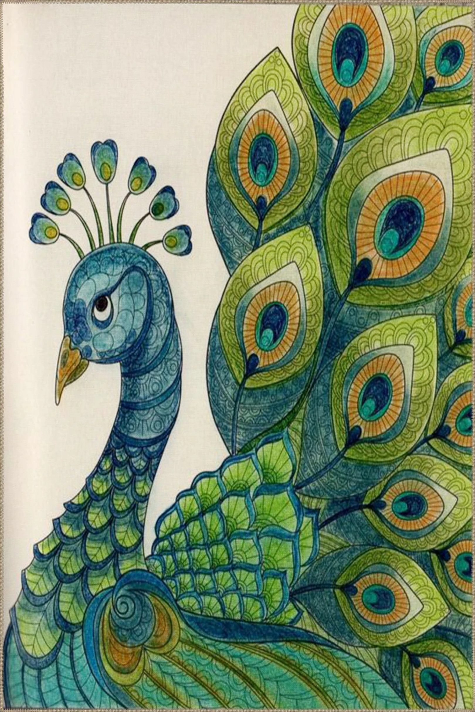 East Urban Home Peacock Animal Patterned Decorative Carpet | Wayfair