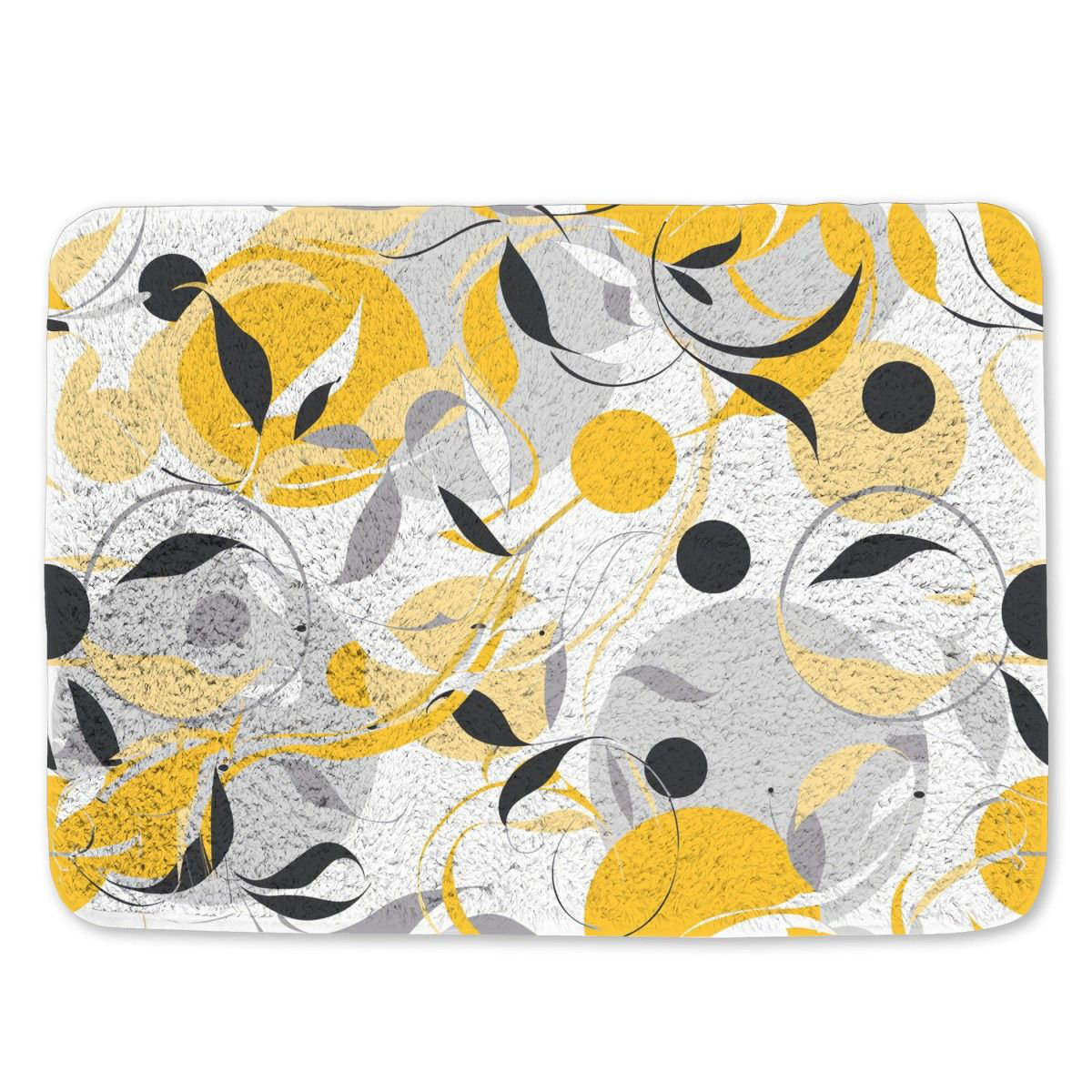 Red Barrel Studio® Abstract shapes Bath Mat Pattern Bathroom Decor ...