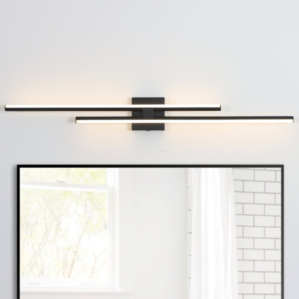 Wrought Studio™ Jacia 40 In. 2 - Light Dimmable LED Vanity Bath Bar ...