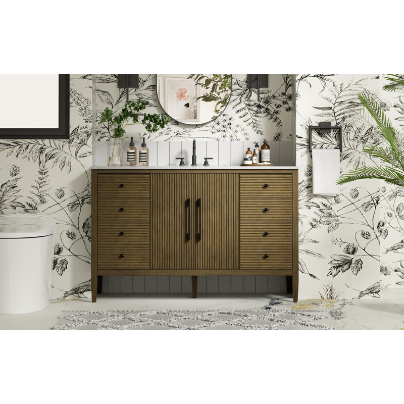 Winston Porter 54 inch Single Bathroom Vanity | Wayfair