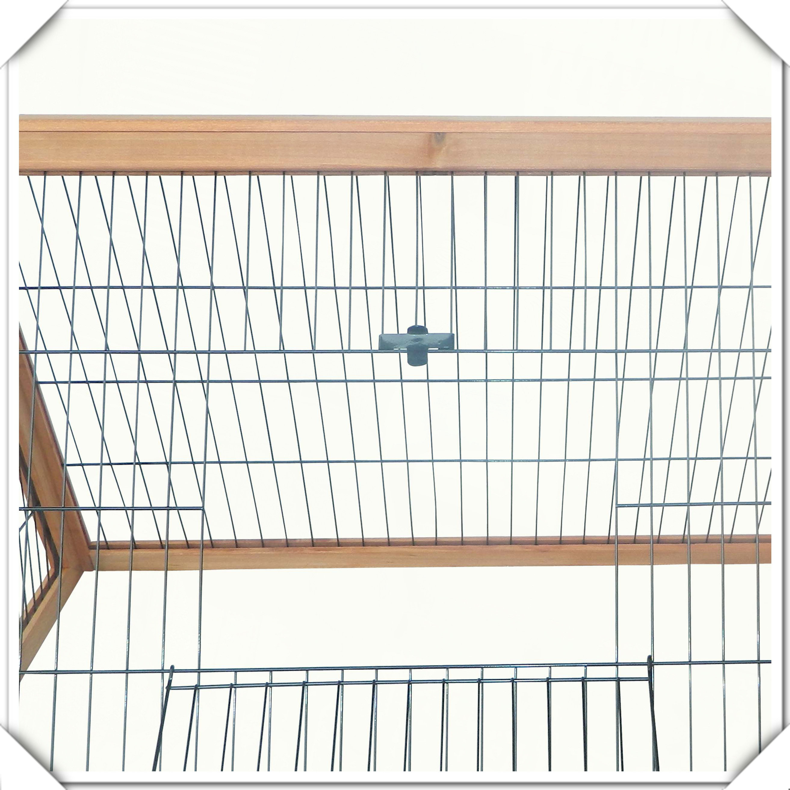 Ophelia & Co. Wooden A-Frame Outdoor Rabbit Hutch with Outside Run ...