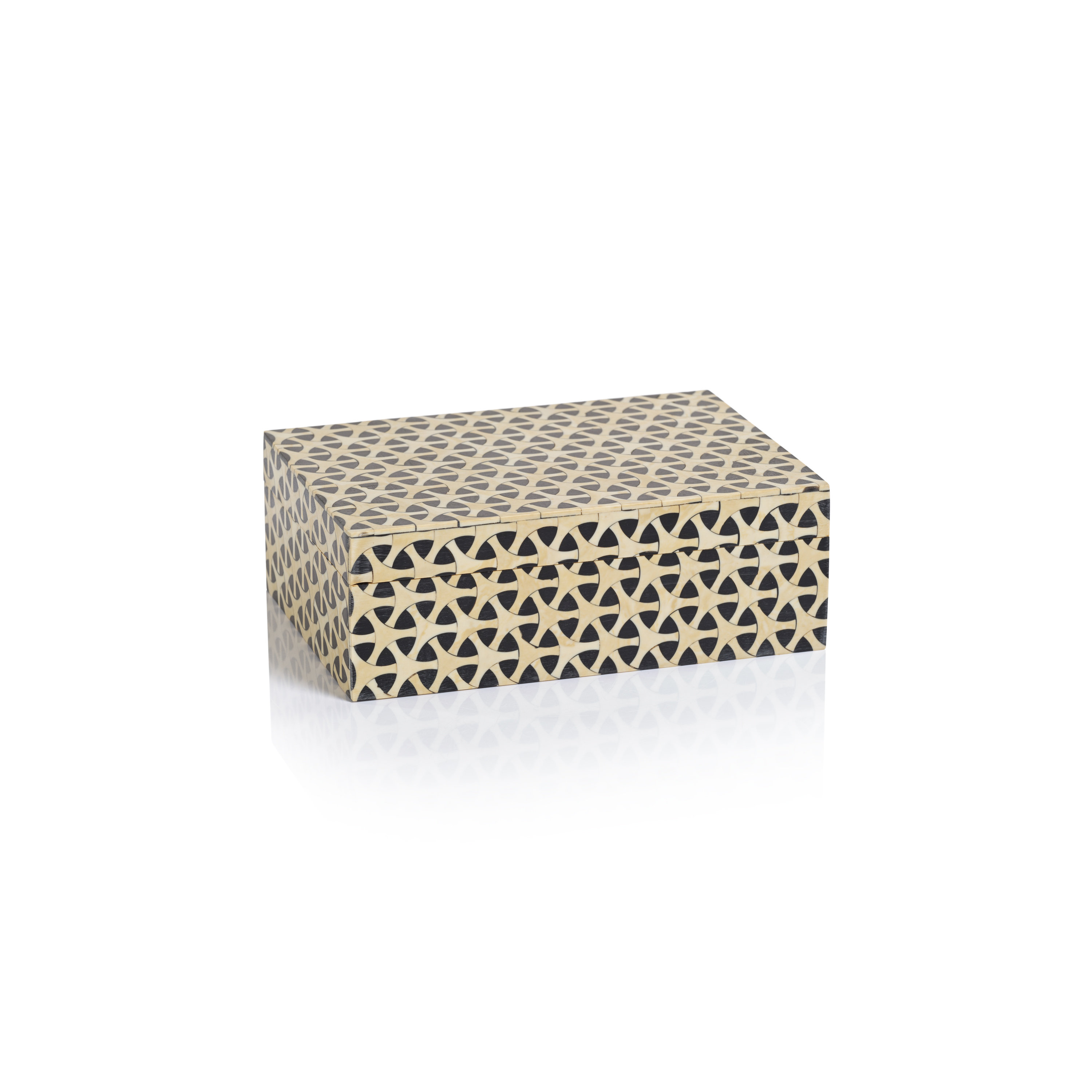 Latitude Run® Isacco Inlaid Geometric Pattern Decorative Box | Wayfair