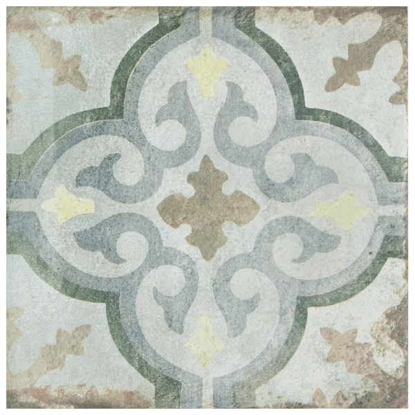 Merola Tile DAnticatto Decor Palazzo 9" x 9" Porcelain Wall & Floor ...