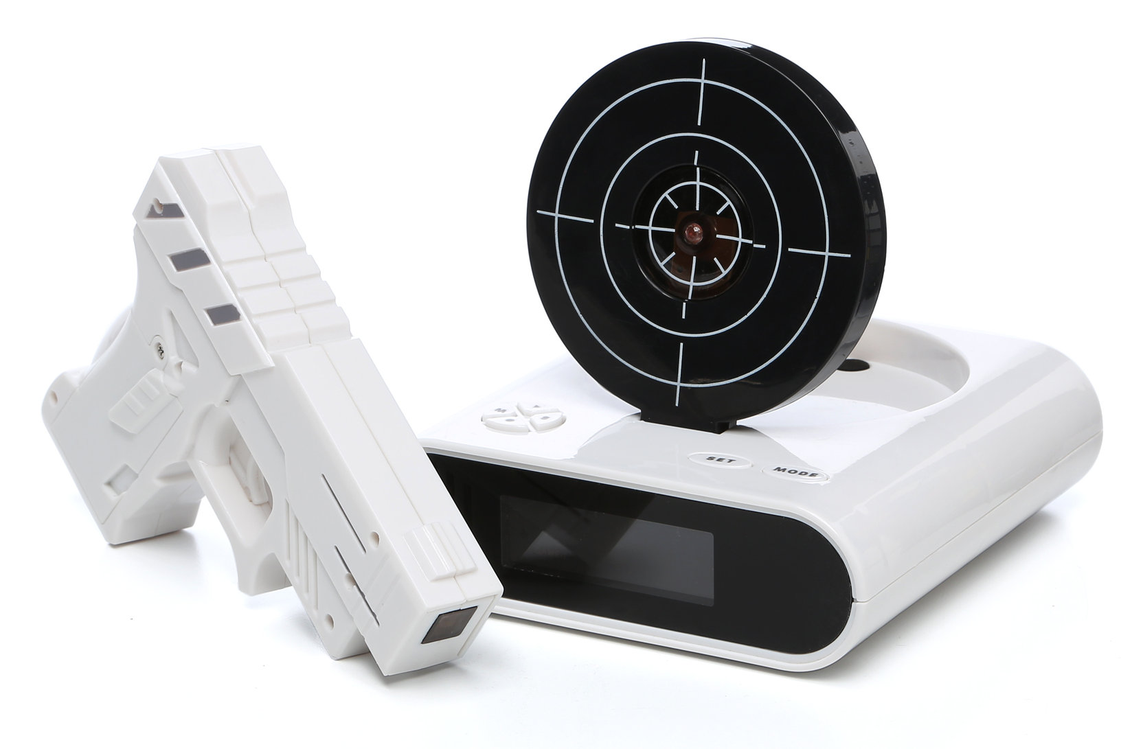 Trinx 2 Piece Gun & Target Recordable Alarm Clock Set & Reviews | Wayfair