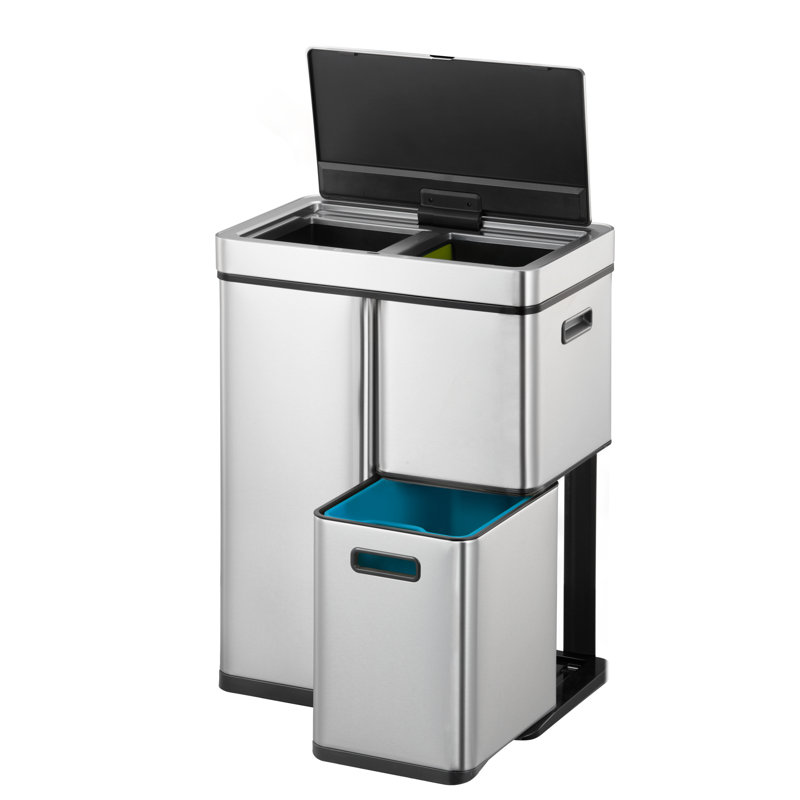 EKO Stainless Steel 60 Litre Motion Sensor Recycling Bin | Wayfair.co.uk