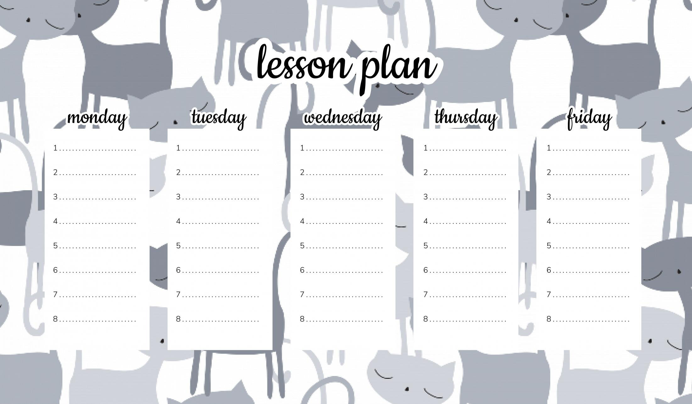 Wallvy Magnetic Lesson Plan Gray Cats | Wayfair.co.uk