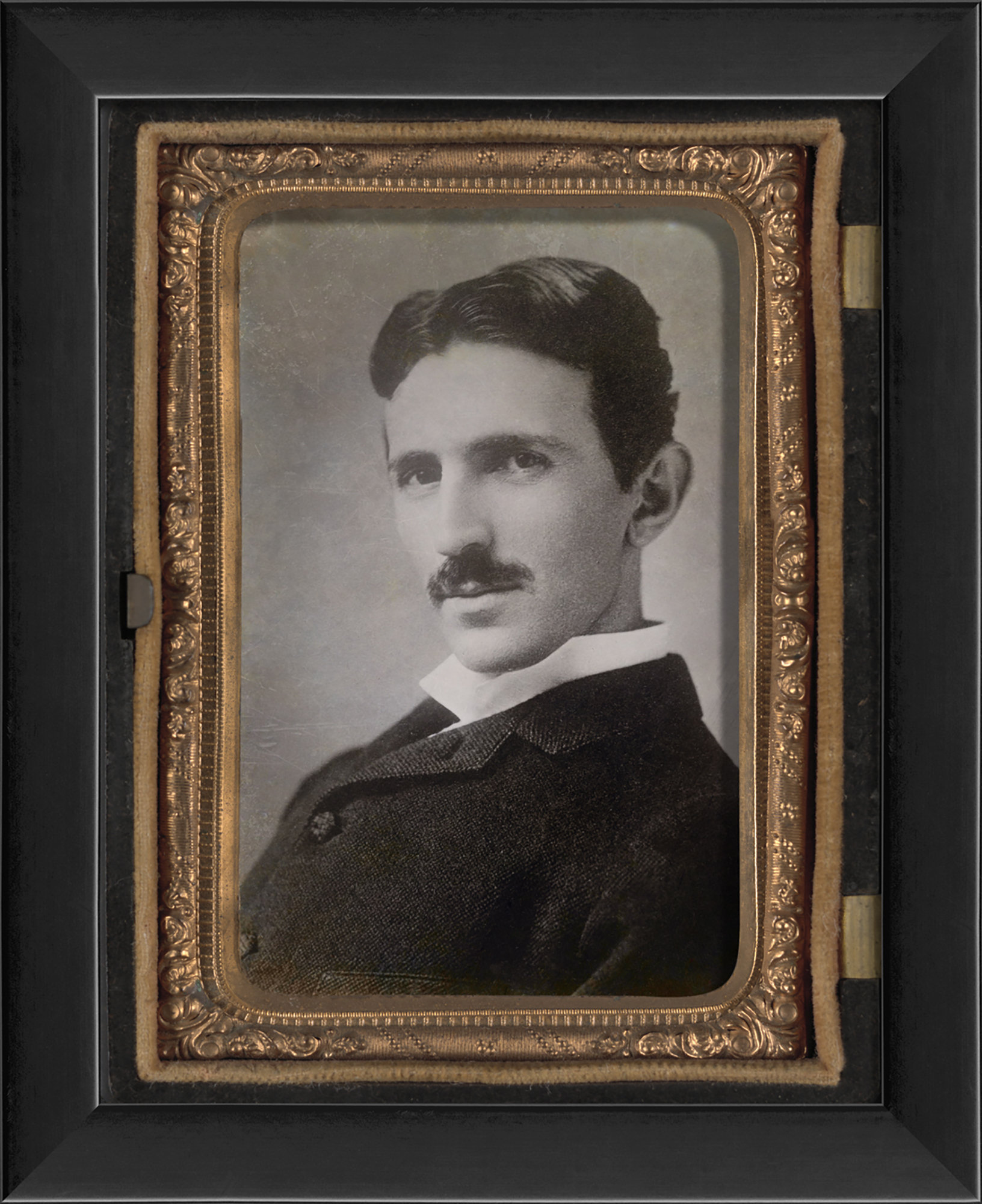The Artwork Factory Tintype Photographs Nikola Tesla Framed ...