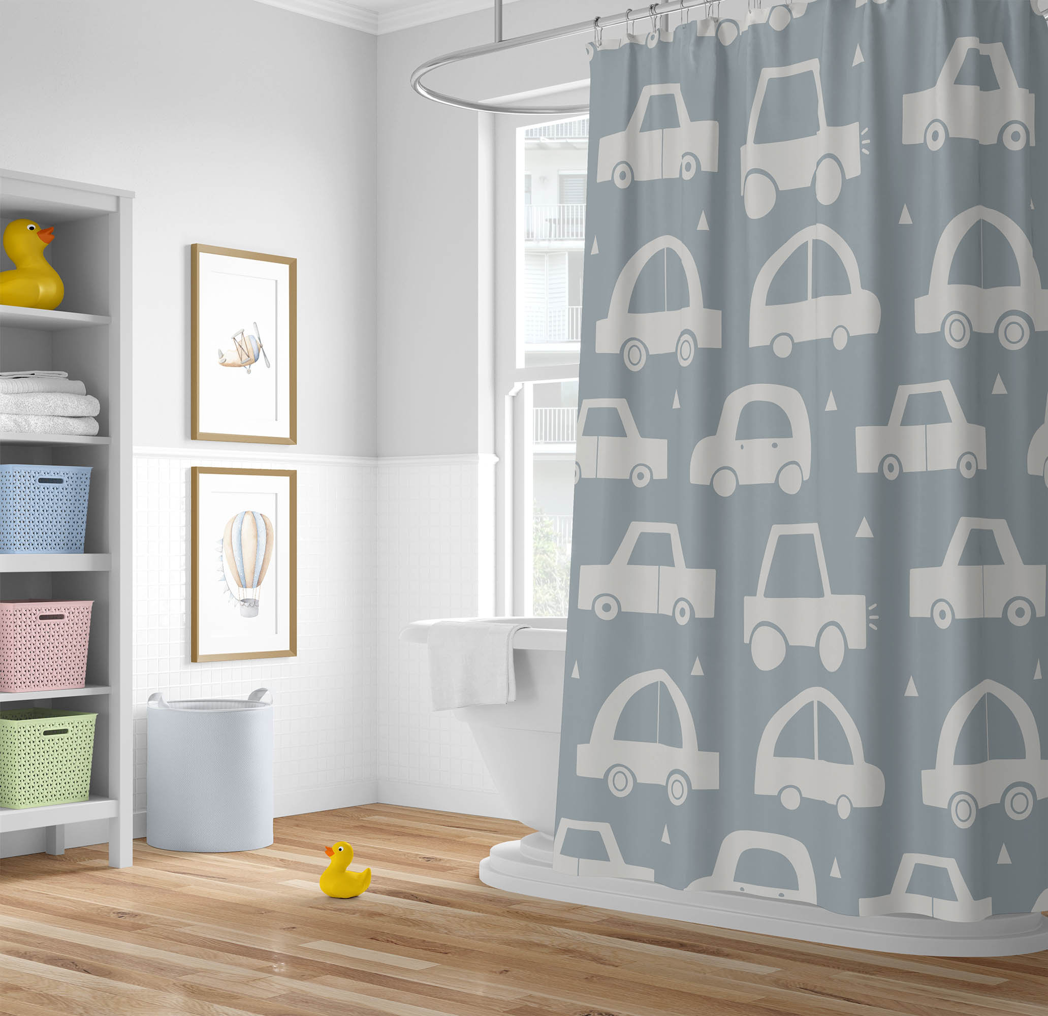 Christopher's Corner Driveway Shower Curtain | Wayfair