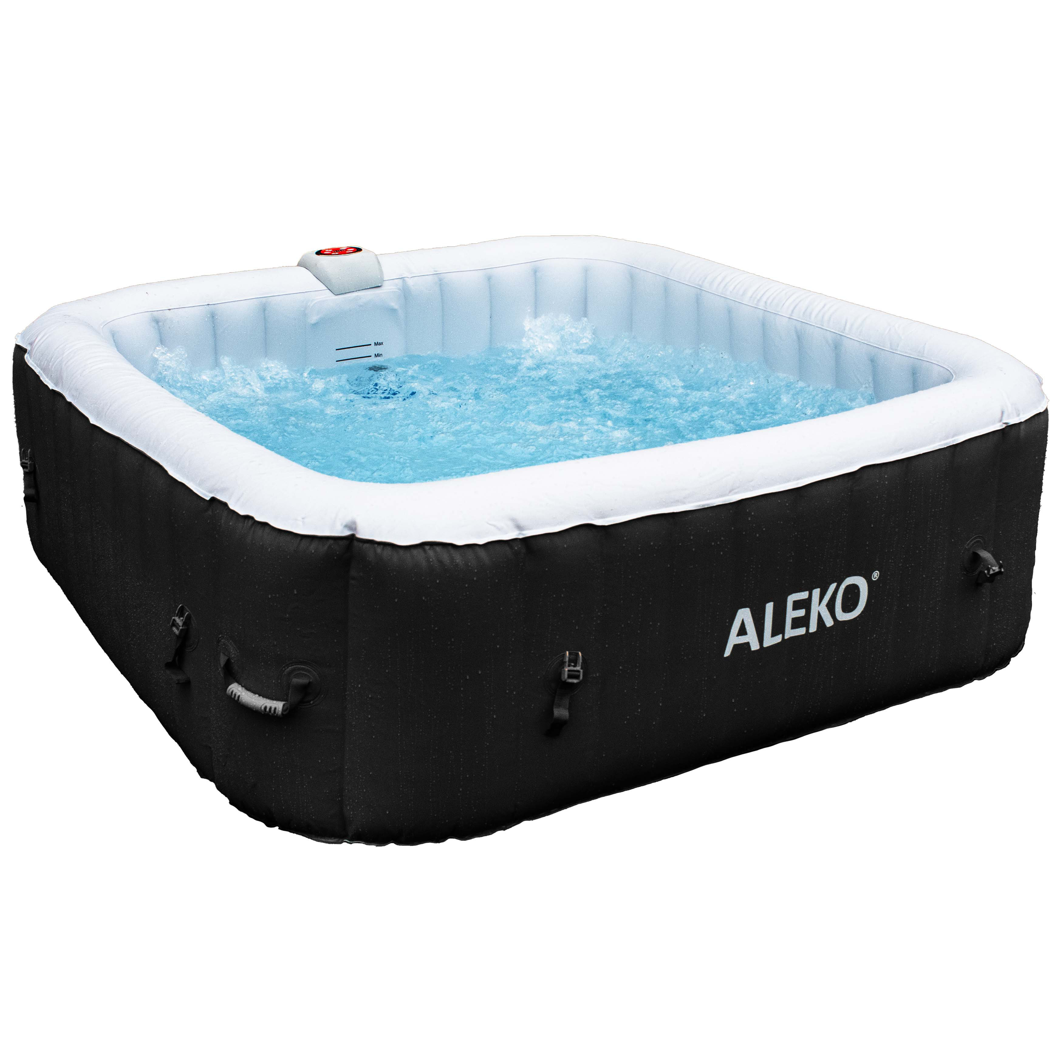 ALEKO Aleko 120 Volt 6 Person - Person Plastic Square Inflatable Hot ...