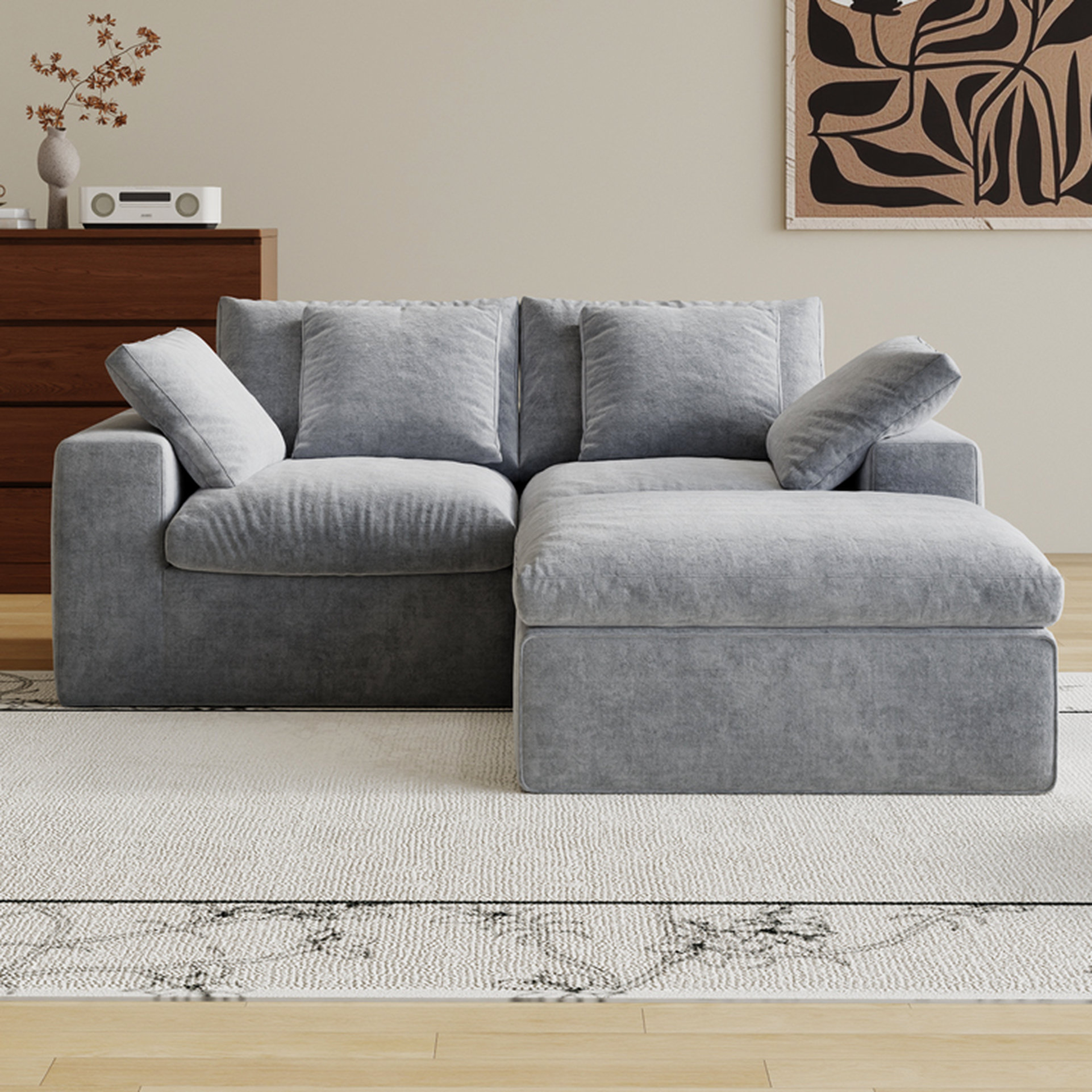 Latitude Run® Compressed 3 Seats Sleeper Modular Sectional In ...